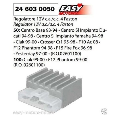 Régulateur de Tension MBK Booster Ng-Road-Rocket-Spirit-Evolis-Fizz ...