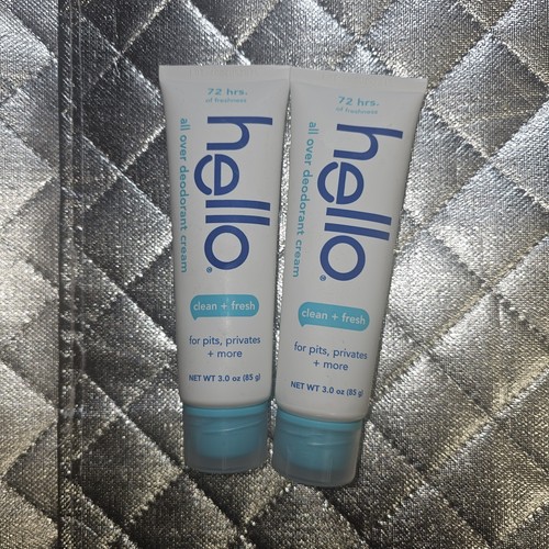 Hello Clean & Fresh All Over Deodorant Cream for Women and Men 72 hrs ...