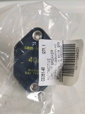 Bussman Automotive Circuit Breaker 40A Marine CB251-40 | eBay