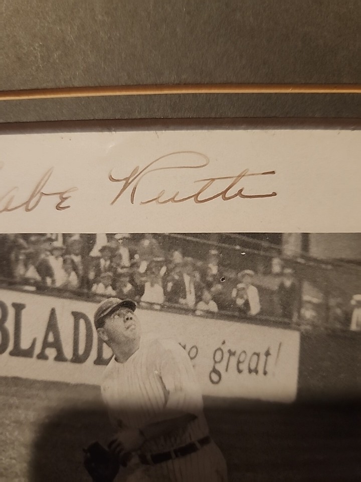 babe ruth autographed photo | eBay