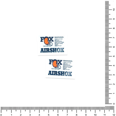 2 Fox Airshox Shock stickers Vintage Motocross AHRMA Bob Hannah Yamaha ...