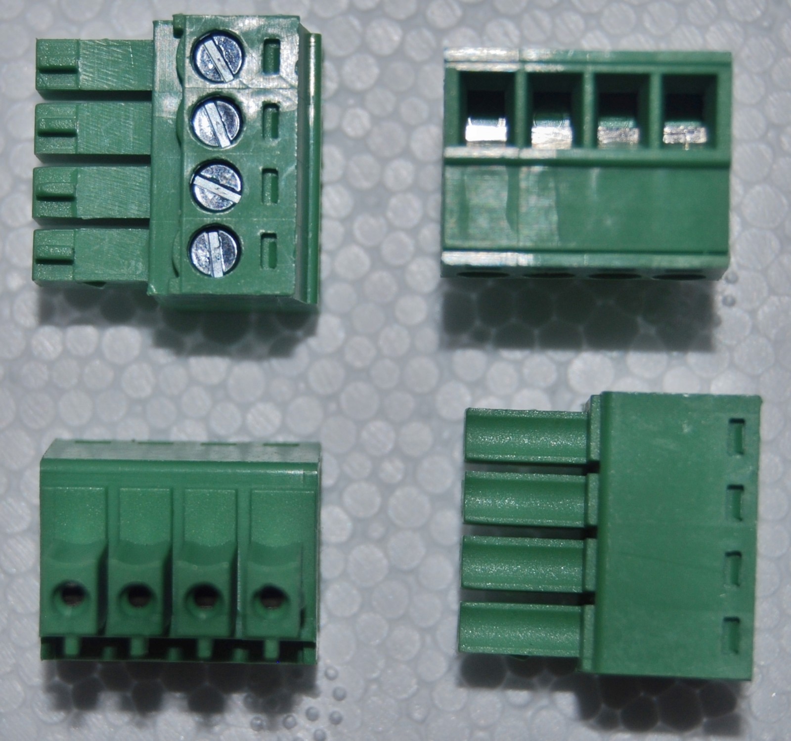4 pin 3.81mm Green Screw Terminal Block (6 pk) | eBay