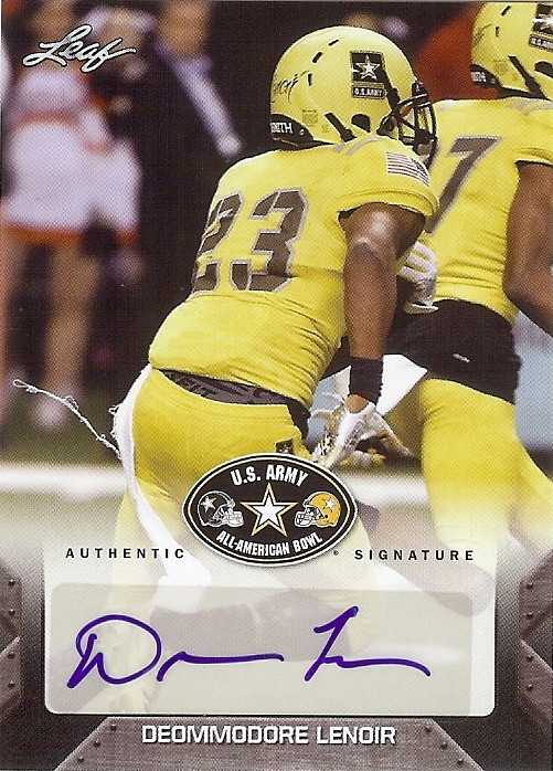 DEOMMODORE LENOIR - 49ers / Oregon Ducks 2017 Leaf Army Certified ...