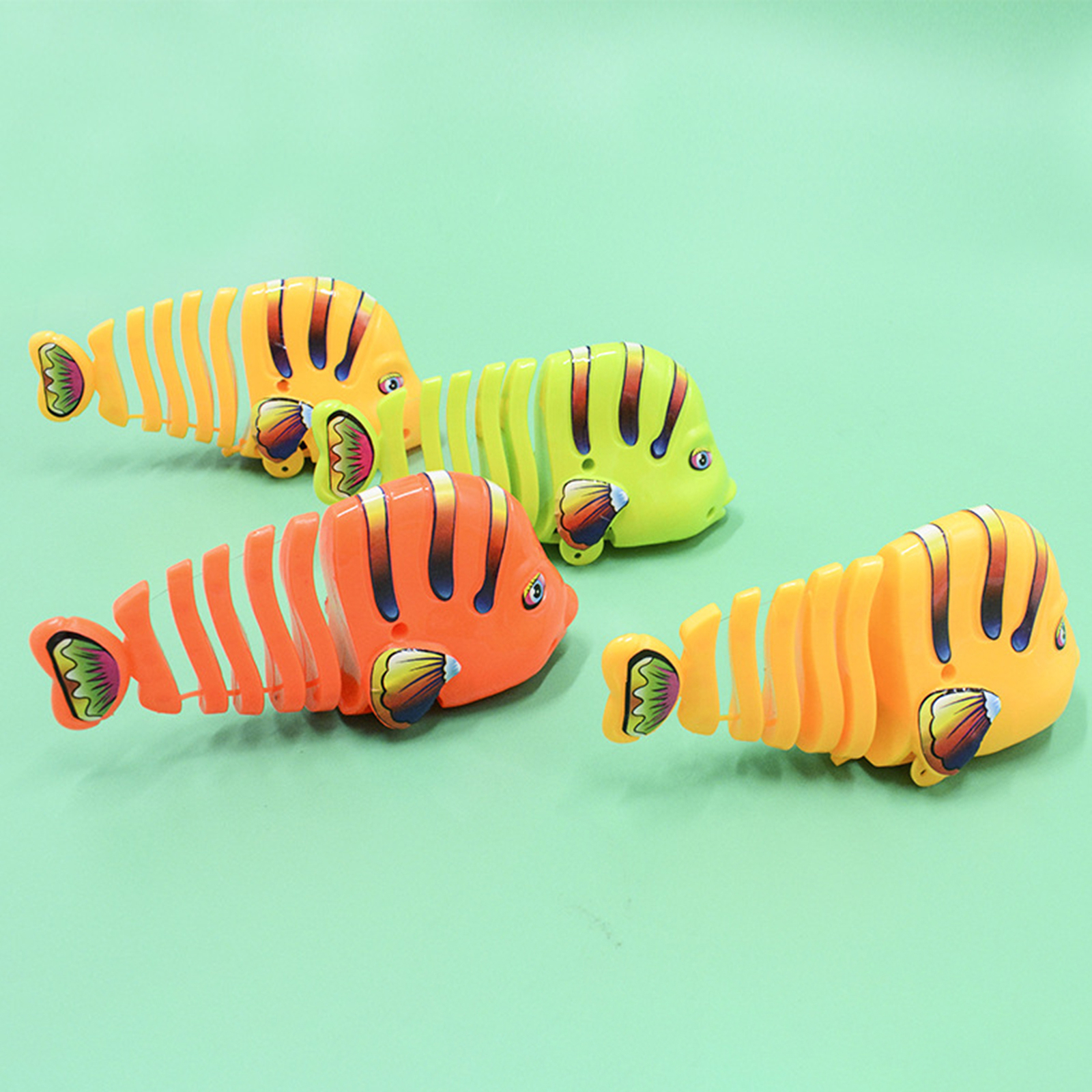 Fish Clockwork Toy Nostalgic Entertainment Cartoon Sea Animal Wind Up ...