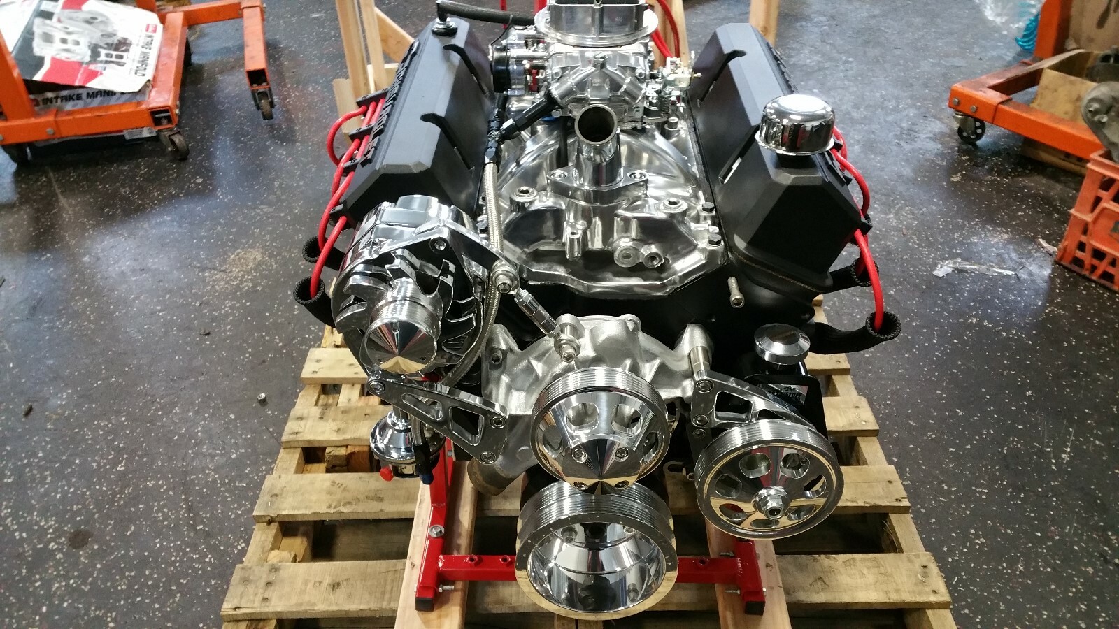 CHEVY 383 CID 420+HP CUSTOM CRATE ENGINE TURN KEY DYNO TEST 2 YEAR ...