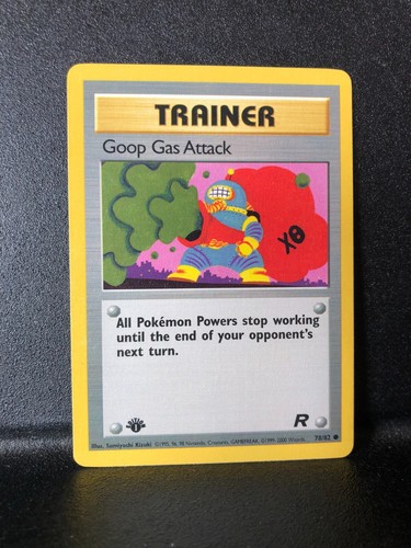 Pokémon TCG Goop Gas Attack Team Rocket 78 Regular 1st Edition Common ...