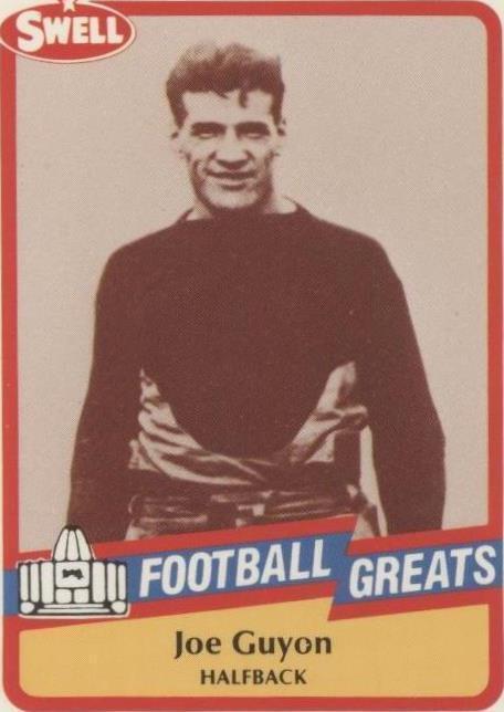 1989 Swell Football Greats - Joe Guyon #31 (RC) for sale online | eBay