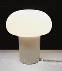 Ikea DEJSA Table Lamp Beige/Opal Glass Mushroom Modern 11" + LED Bulb ...