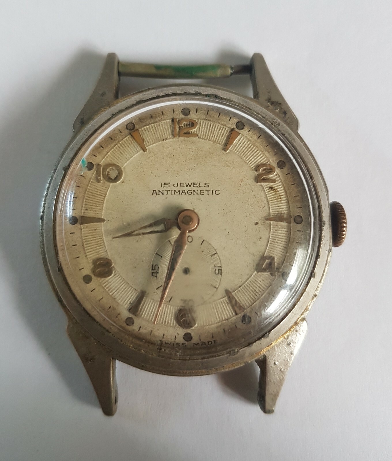 Vintage Swiss Made 15 Jewels Men's Mechanical Watch F… - Gem
