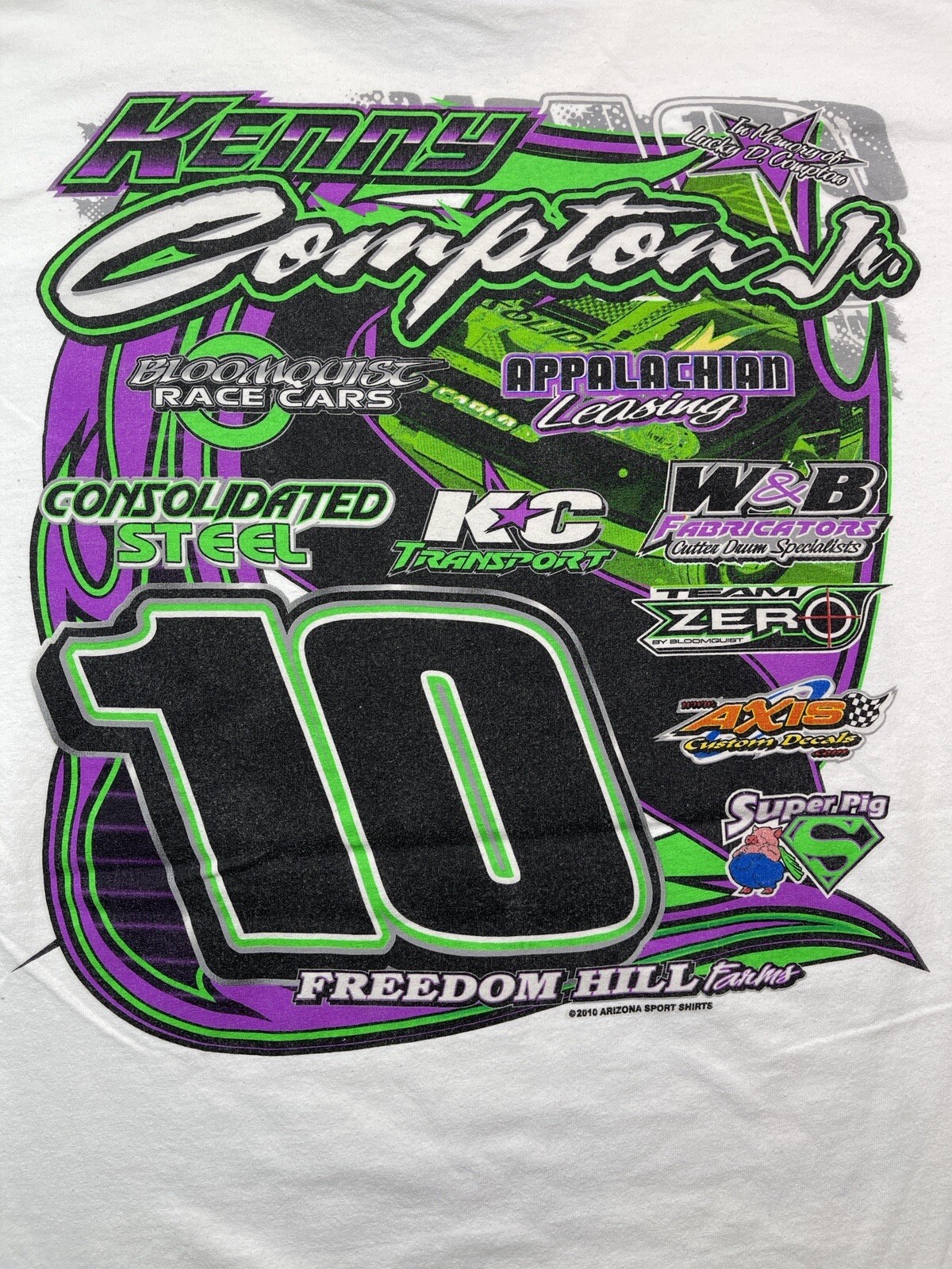 2010 Kenny Compton Jr Team Zero Dirtcar Bland Virgini… - Gem