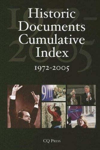Historic Documents Ser.: Historic Documents Cumulative Index : 1972 ...