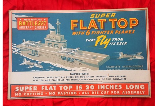 1942 Super Flat Top Aircraft Carrier with six fighter planes | eBay