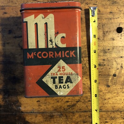 vintage mccormick tea tin 1950s | eBay