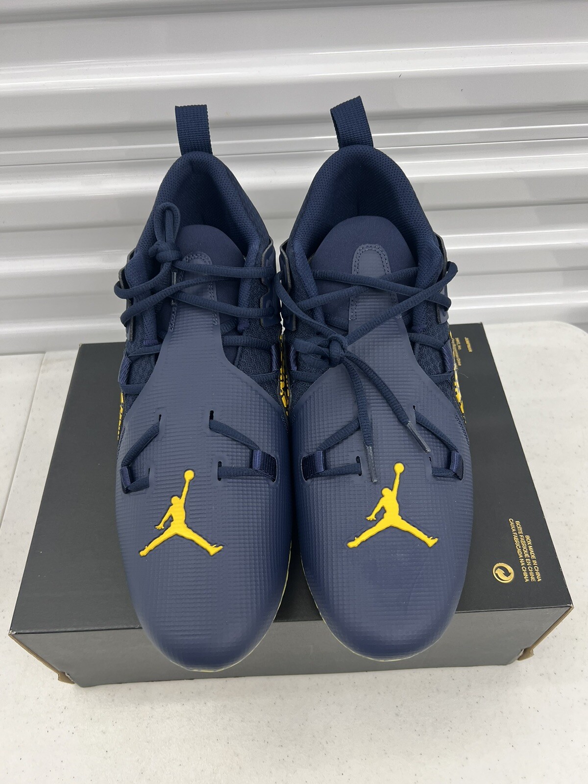 Nike Jordan Alpha Menace Pro 3 Michigan PE Cleats DH3366-403 Men’s Size ...