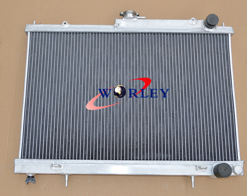 aluminum radiator & 2 * fans For NISSAN SKYLINE R33 R34 GTS-T RB25DET ...