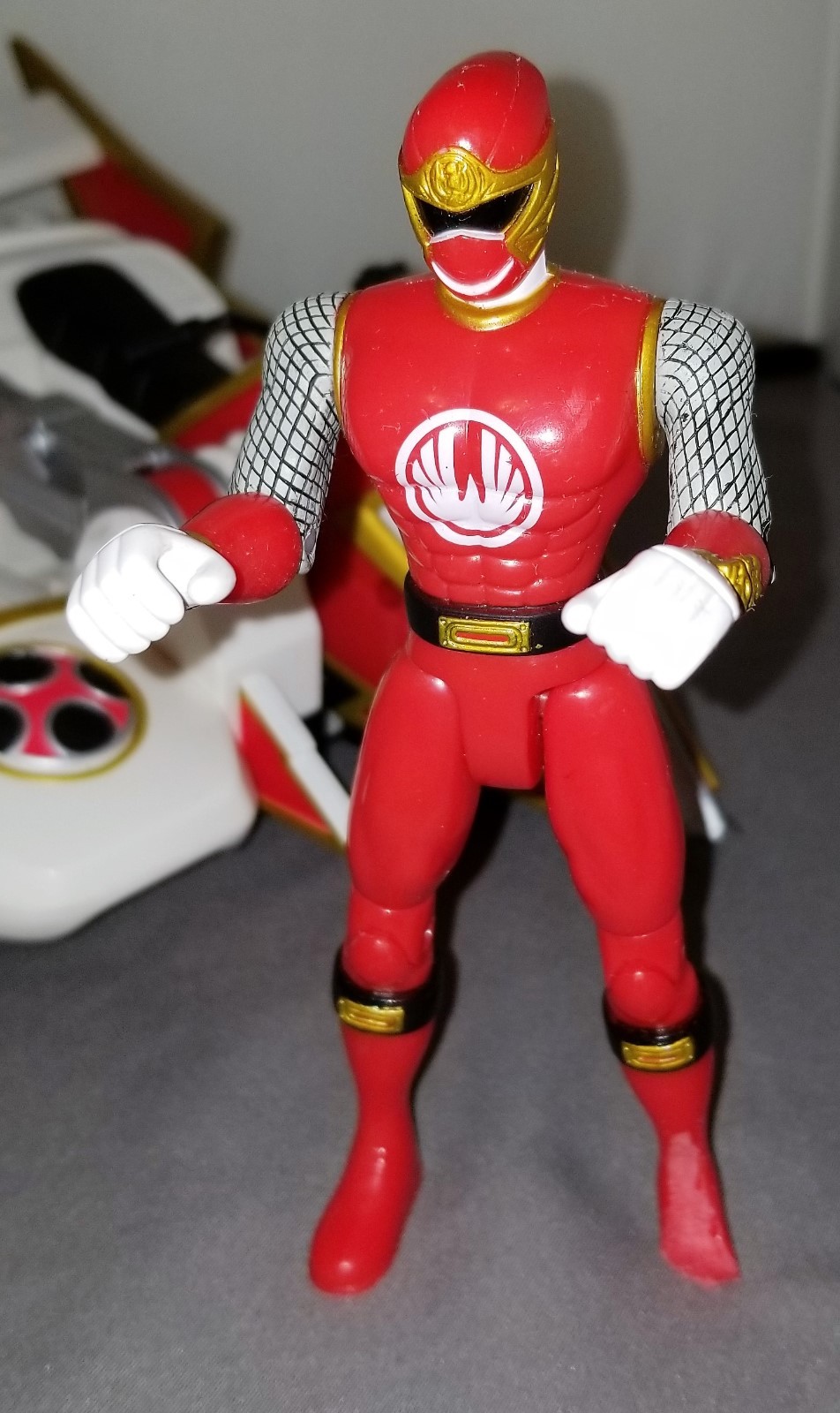 Power Rangers Ninja Storm - Tornatrex Ninja Typhoon Cycle w/ Red Ranger ...