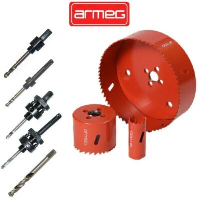 Armeg Cobalt Holesaw 16mm - 152mm Hole Saw Cutter Arbor Pilot Drill Bit ...