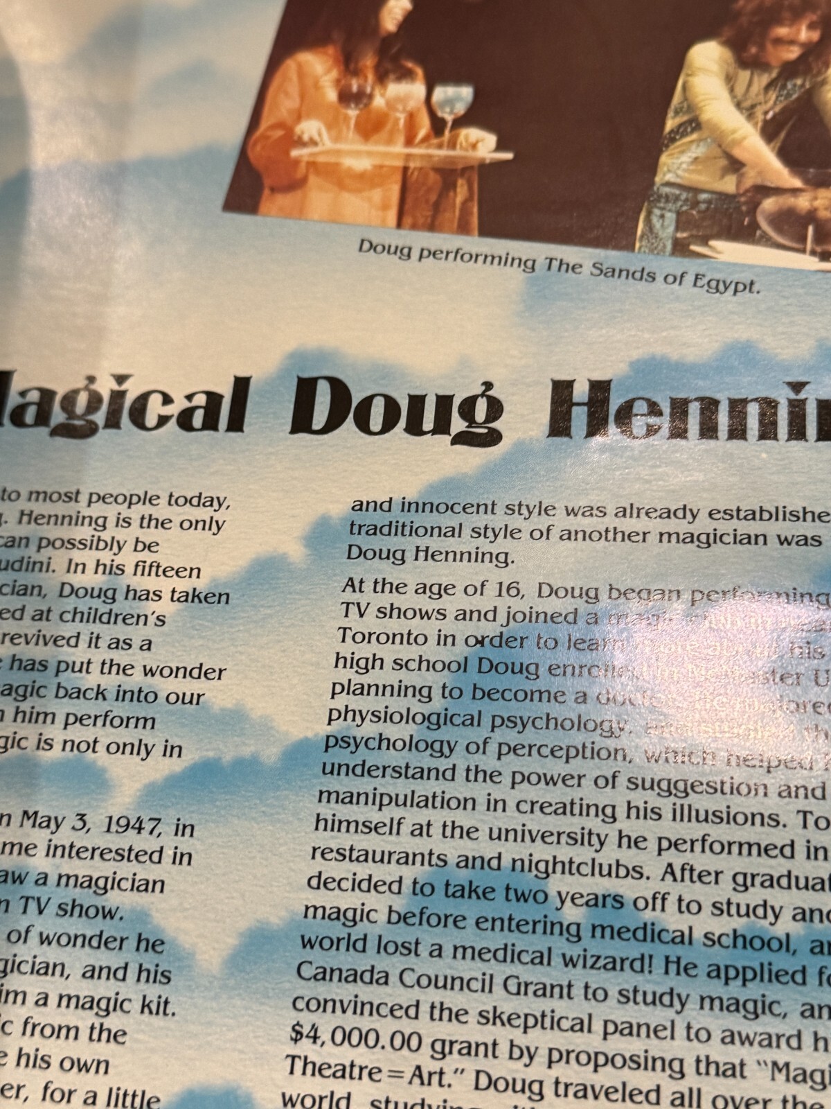 DOUG HENNING and His World of Magic - 1980 Magician/Illusionist ...