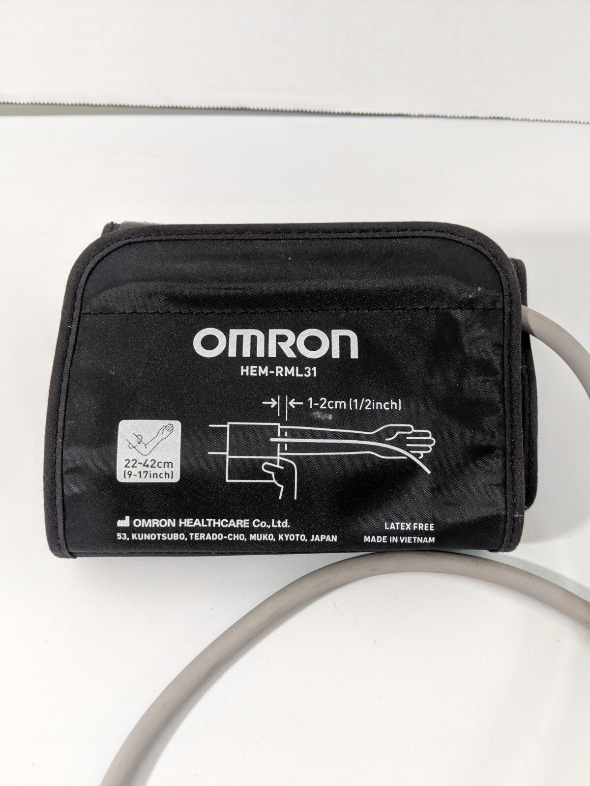 Omron HEM-RML31 Wide Range D-Ring Cuff | 9″ to 17″ | Upper Arm Cuff | eBay