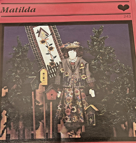Cotton Way Pattern 243 Matilda Doll 29in 23in Wall Hanging Quilt Sew ...