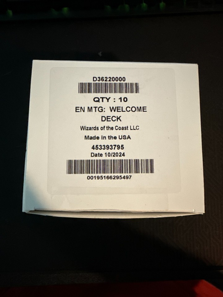 Magic the Gathering Welcome Deck Lot of 10 Decks, Open Box, Decks still ...