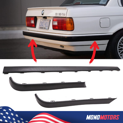 REAR BUMPER TRIM MOLDING SET FOR 1988-1992 BMW E30 EURO 3-5 DAYS FREE ...