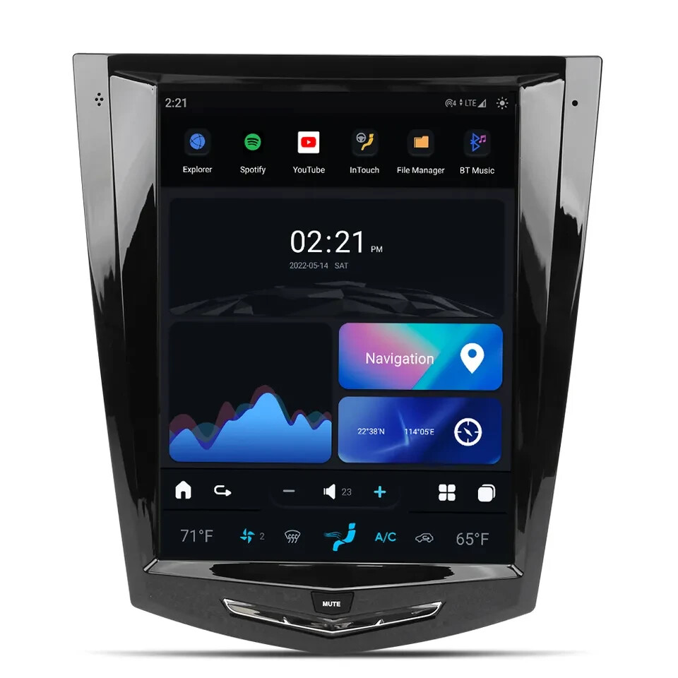 Android 13.0 Tesla Screen GPS Radio For Cadillac ATS CTS SRX Escalade ...