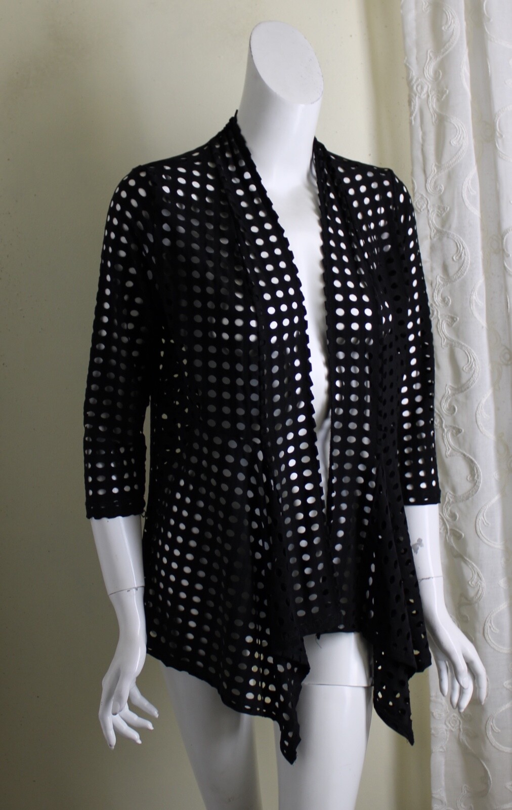 Clara Sun Woo Sz S Black Cool Art-to-Wear Funky Laser… - Gem