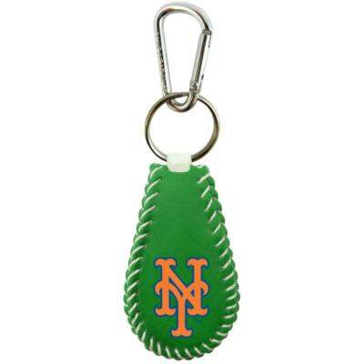 New York Mets St Patricks Leather Baseball Keychain [New] MLB Key Chain ...