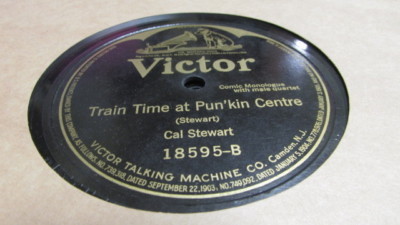 CAL STEWART VICTOR 78 RPM RECORD 18595 TARIN TIME AT PUN'KIN CENTRE | eBay