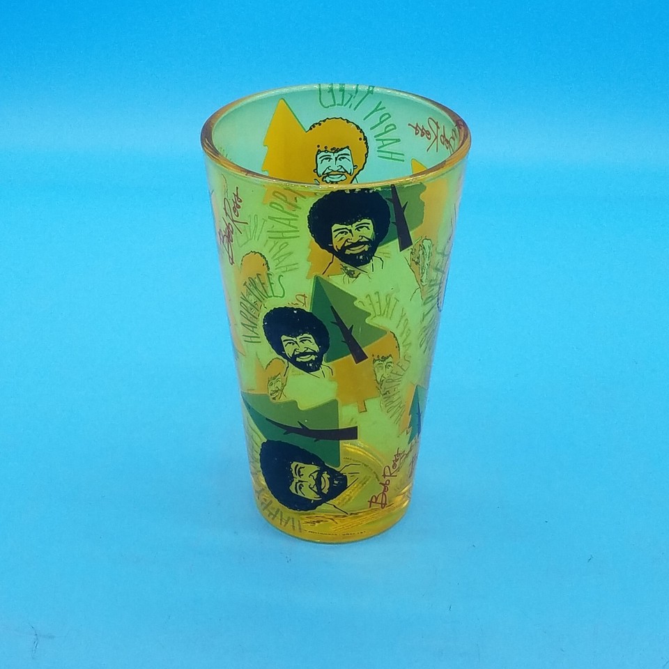 Bob Ross the famous painter teacher On Public TV 2018 16 oz drinking ...