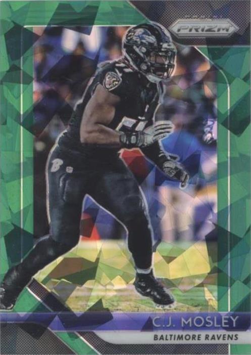 2018 Panini Prizm - C.J. Mosley #184 Green Crystal Prizm /75 for sale ...