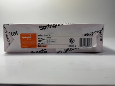 International Paper Springhill Digital 8.5"x11" 110lb Cardstock Salmon ...
