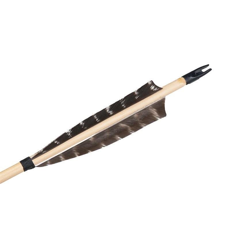 12PCS 32'' Arrows Wood Shaft Turkey Feather for Traditional Archery Bow ...