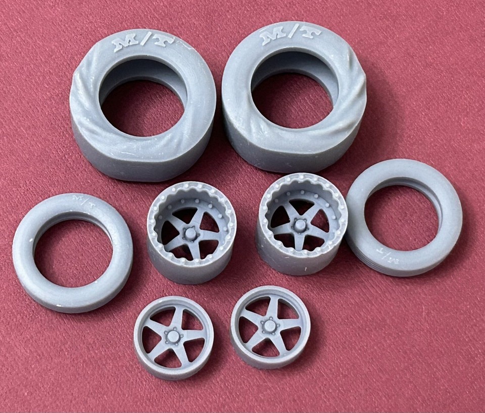 1/24 Scale: 17/15-inch “Weld S105 Ventura” Wheels W/Wrinkled Drag ...