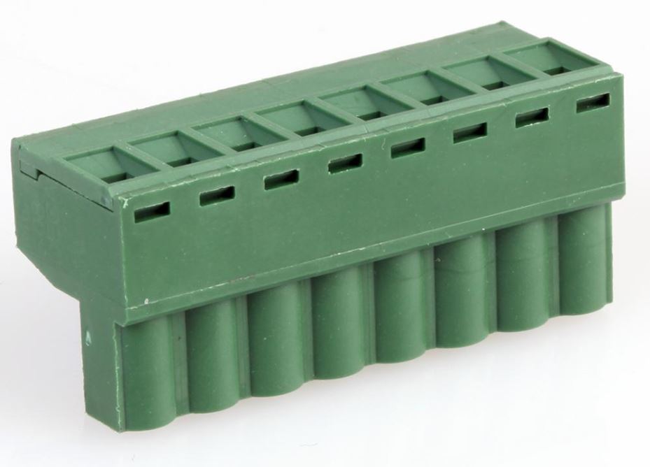 MULTICOMP PRO 5.08mm Pluggable Terminal Block, Plug, 8 Way, 26AWG to ...