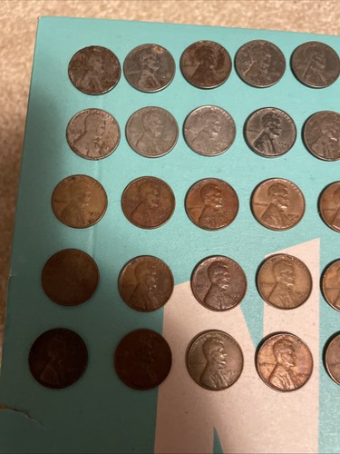 Old US American (48) Coin Lot Indian Head Cent Buffalo V Nickel Steel ...