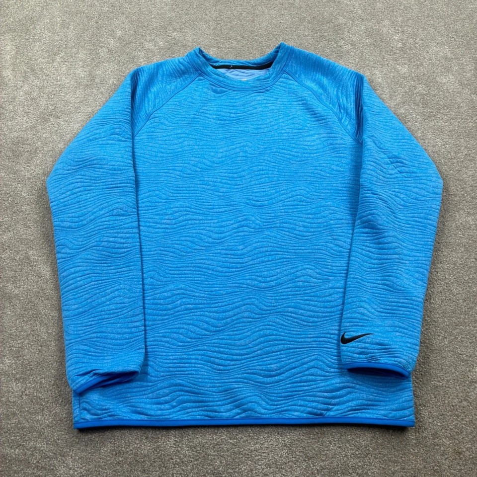 Nike Tour Swirl Golf Sweater Crew Neck Sweatshirt Textured Men FD5835 ...