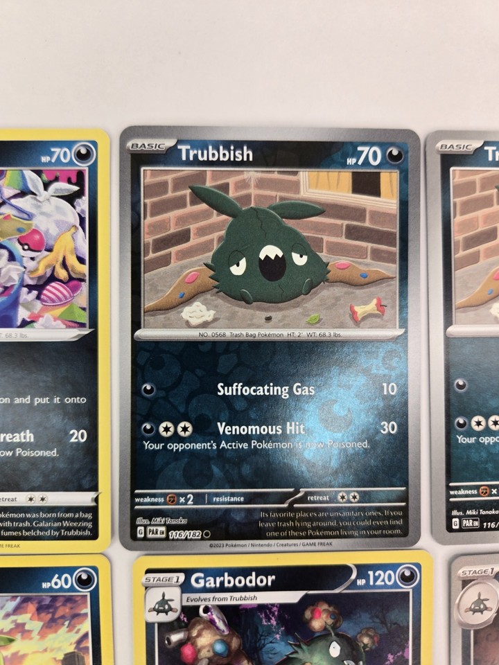 Lot of 8 Pokemon Cards Various Trubbish Garbador Collection Reverse ...