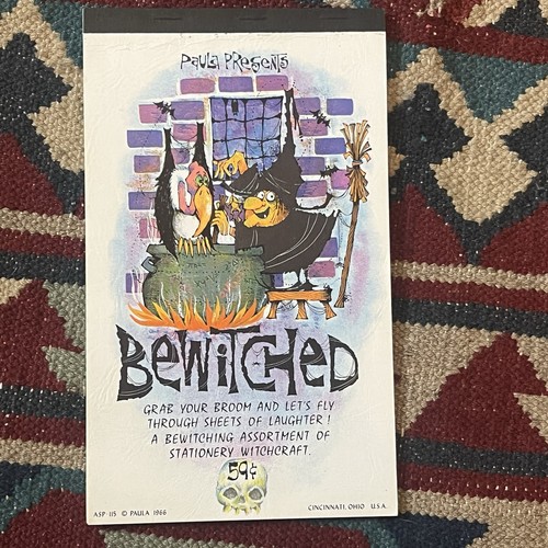 Paula Presents Bewitched Writing Stationary Tablet Book Vintage 1966 ...