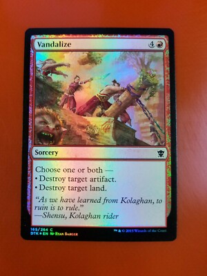1x Vandalize | FOIL | Dragons of Tarkir | MTG Magic Cards | eBay