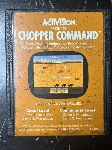 Chopper Command (Atari 2600, 1982) Tested & Working | eBay