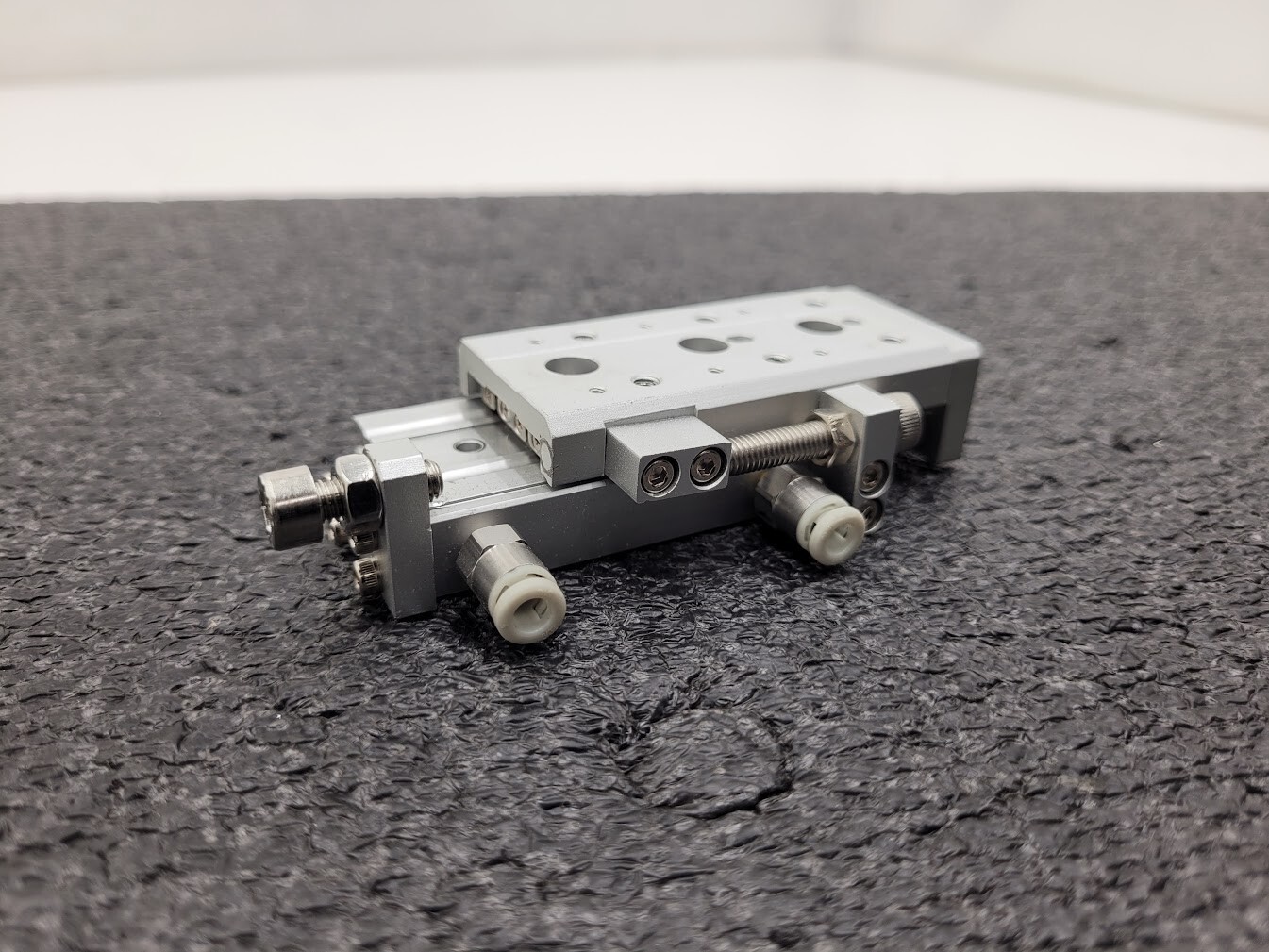 SMC MXS6-30 Pneumatic Cylinder Linear Air Slide Table Actuator w/ Stops ...