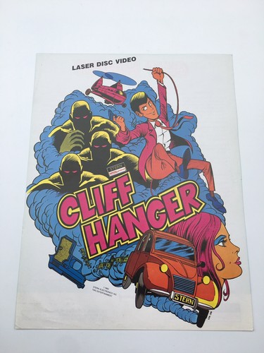 Original Flyer Stern Cliff Hanger Laser Disc Arcade Game Borne Arcade ...