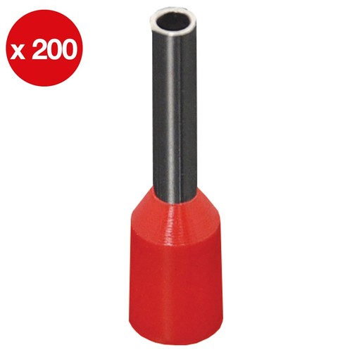 2 x 100 PACK - Red 1mm Ferrule Terminals | eBay Australia