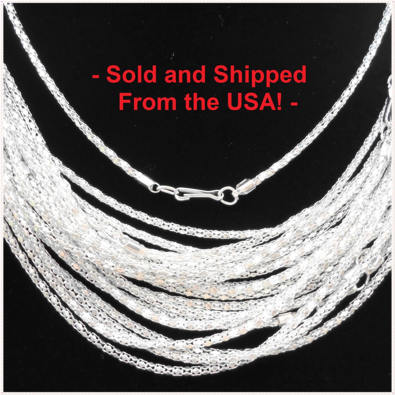 20" Inch Silver Plated Hollow Snake Chain Necklace 2mm 2.8Grams -From ...