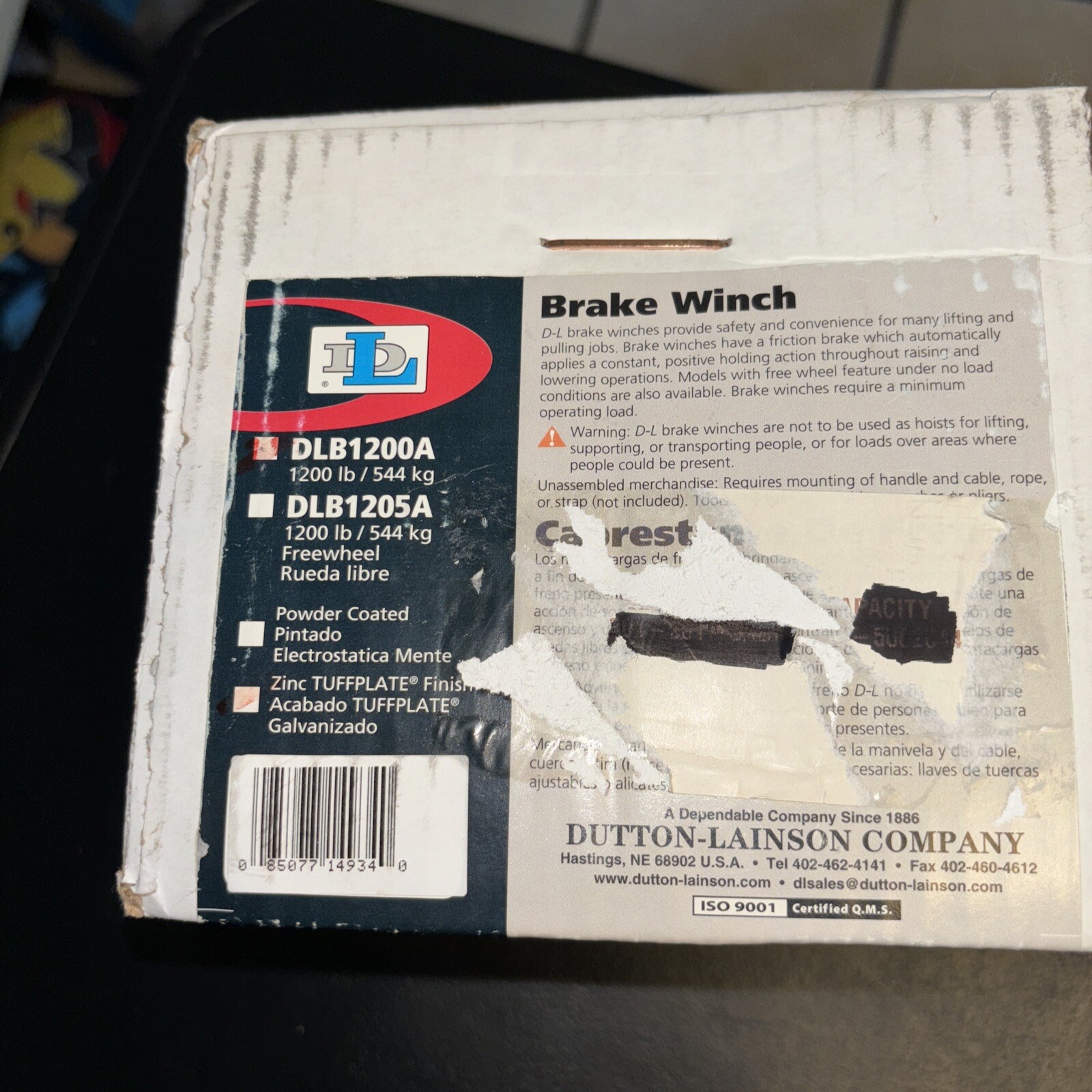 Dutton-Lainson DLB1200A Brake Winch for sale online | eBay