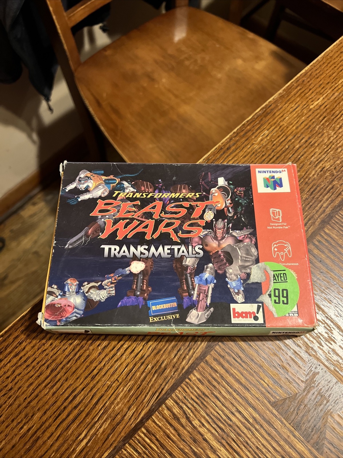 Transformers: Beast Wars Transmetals N64 (Box Only) Blockbuster ...