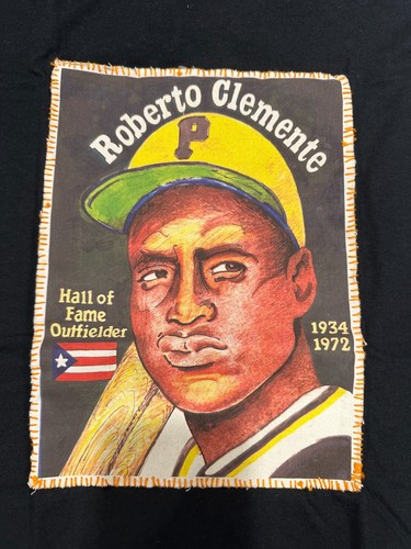 VERY RARE ROBERTO CLEMENTE 1934-1972 SAWN ON PATCH SHIRT MEDIUM GILDAN ...