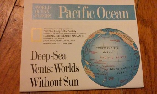 National Geographic "Pacific Ocean" Map Poster,Full Size Maps | eBay